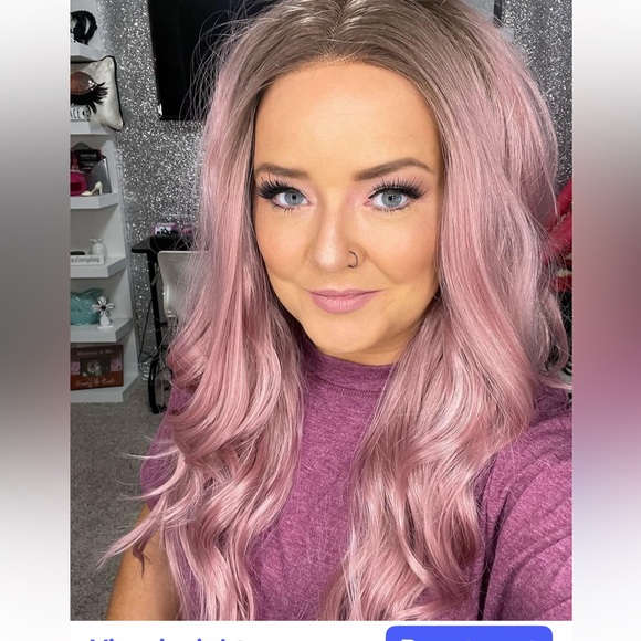 Chelsey Smith Crowns | Hair | Pastel Pink Wavy Hair Extensions With ...